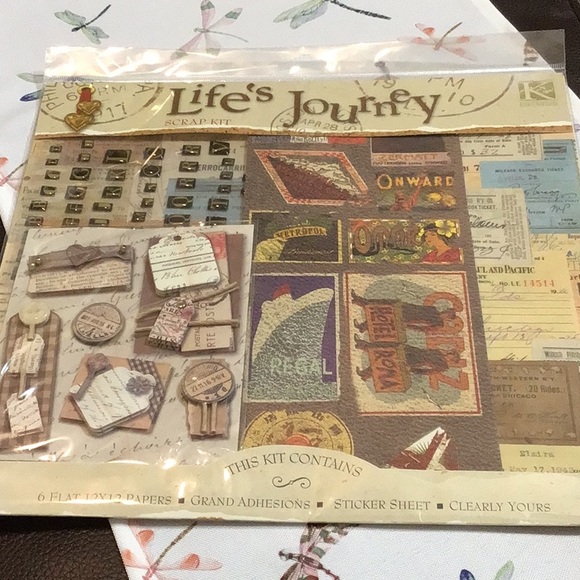 K&Company | Office | Travel Scrapbook Page Kit Lifes Journey Vacation ...